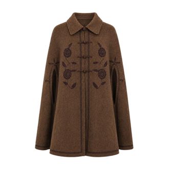 Antik Batik Willow Cape - - Jackets - Damen - Braun - XS