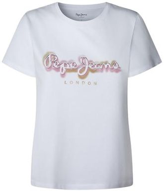 Pepe Jeans London Becky T-Shirt, Blanc (Blanc), L Femme