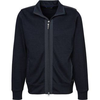 Pierre Cardin Herren Sweatjacke blau unifarben