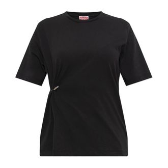 Kenzo T-Shirt mit Applikation - - Tops - Damen - Schwarzk - L