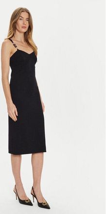 Twin-Set Coctailkleid 242TP3181 Schwarz Slim Fit