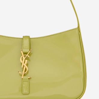 Saint Laurent Womens Leather Handbag Le 5 &Agrave; 7 Light Green Calfskin Shoulder Bags