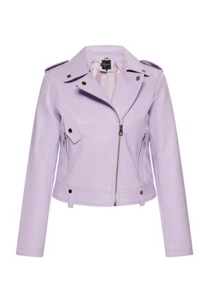 Faina Veste de motard en similicuir