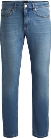 BOSS Herren H-Delaware Delaware Slim-Fit Jeans aus bequemem blauem Stretch-Denim Blau 36/34