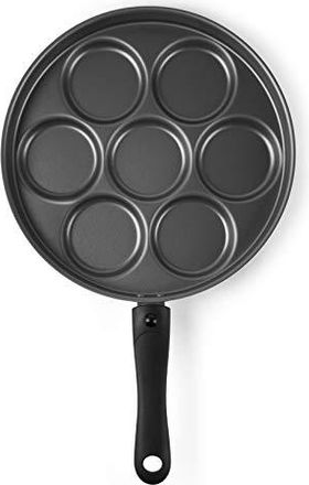 Excelsa Scheibe Cook Pfanne, 7 Fächer, für Pfannkuchen/Crepes, Durchmesser: 28 cm, Aluminium
