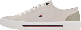 Tommy Hilfiger Herren Vulcanized Sneaker Schuhe, Beige (Stone), 40 EU