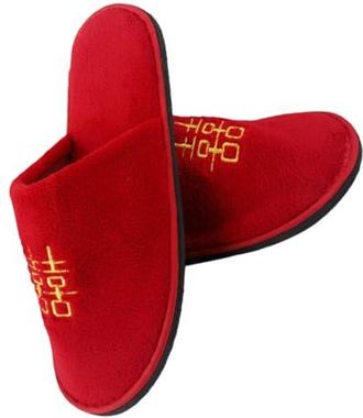 Garneck Pantoufles Rouges D&eacute;coratives en Velours Corail Antid&eacute;rapantes pour Femme Pantoufles DInt&eacute;rieur L&eacute;g&egrave;res et Pliables Chaussures de Mariage Chinoises po