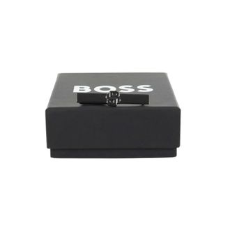 HUGO BOSS Runde Manschettenkn&ouml;pfe aus poliertem Messing - - Accessories - Herren - Schwarzk - ONE SIZE