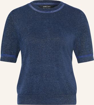 Marc Cain Strickshirt Mit Glitzergarn blau