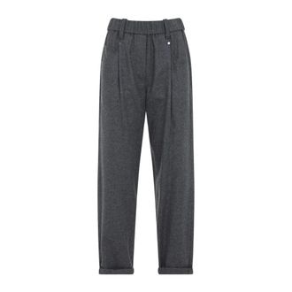 Brunello Cucinelli Schlupfhose Mb162P8417 - - Trousers - Damen - Grau - M