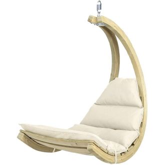 Amazonas Sandals Amazonas - Schwebesessel Swing Chair Creme H&auml;ngesessel inkl. Sitzkissen und Schwingfeder