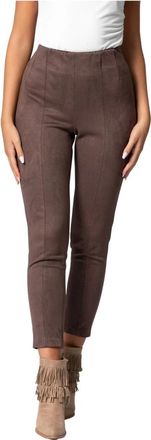 Kocca Femme, Pantalons, Brun, Taille: 44 FR Pantalon slim longueur cheville
