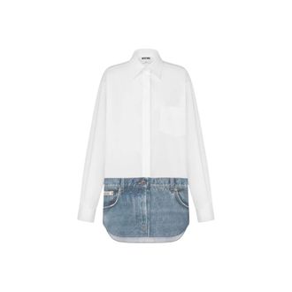 Moschino Damen, Blusen & Hemden, Wei&szlig;, XSGr&ouml;&szlig;e