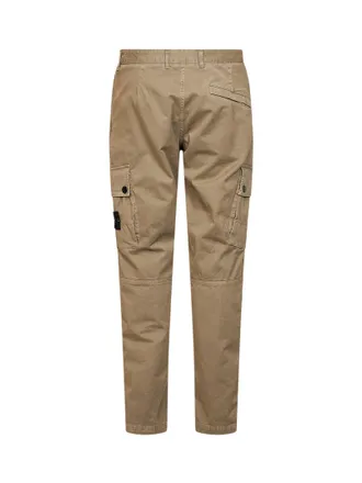 Stone Island Mens Cargo Trousers Green Cotton