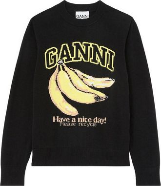 Ganni Sweatshirt - Schwarz