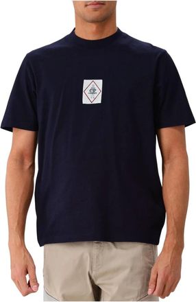C.P. Company C.p. Company, Homme, Tops, Bleu, Taille: L T-shirt Indigo Jersey