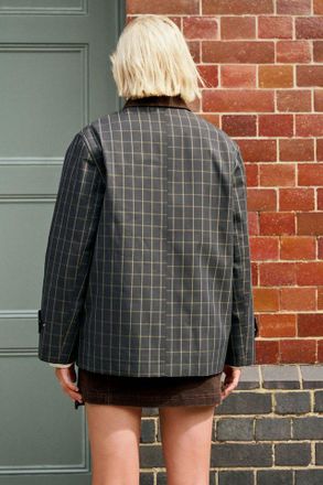 Next Cordjacke Heritage-Mantel mit Cordkragen (1-St)