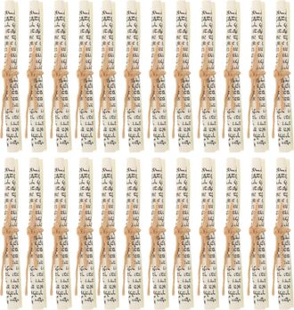 Cabilock 24 St&uuml;ck J&uuml;dische T&uuml;rrollen Hebr&auml;ische Schriftrolle aus Koscherem Pergament T&uuml;rpfosten Dekoration f&uuml;r Chanukka und J&uuml;dische Feste Langlebige Tora Wand