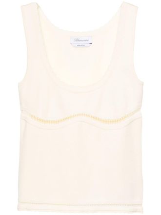 Blumarine débardeur à découpes - Tons neutres