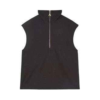 Patrizia Pepe Strukturierte Boucl&eacute;-Weste - - Jackets - Damen - Grau - L