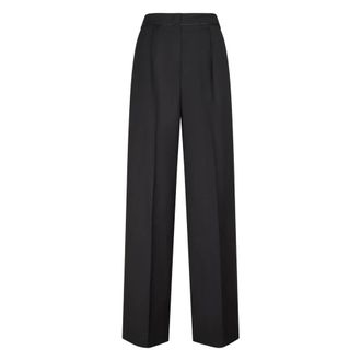 Forte_Forte Pantalon Grain DE Pudre Taille Haute - Femme - Pantalons - Noir - Taille: 40 FR