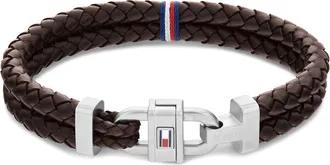 Tommy Hilfiger Jewelry Armband für Herren mit Braunem Leder und Edelstahlverschluss - 2790363
