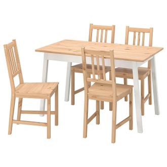 IKEA PINNTORP Tisch und 4 St&uuml;hle