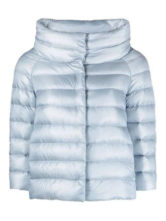Herno Knielanger Mantel - Hellblau