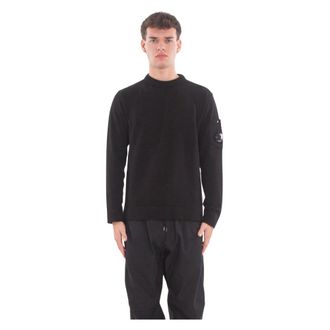 C.P. Company Soft Stretch Cotton Lens Sweater - - Knitwear - Herren - Schwarzk - M