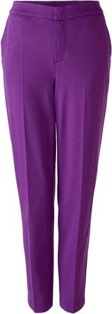 Oui Femme, Pantalons, Violet, Taille: 42 FR Pantalon Slim-fit