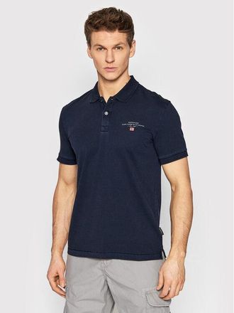 Napapijri Poloshirt Elbas NP0A4GB4 Dunkelblau Regular Fit