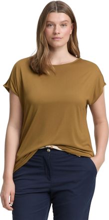 Tom Tailor Damen 1047165 T-Shirt, 15664-Nutria Olive, 44