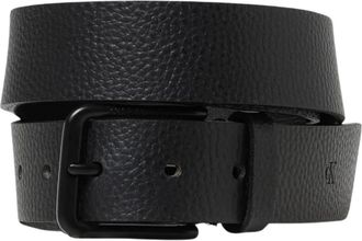 Calvin Klein Homme, Accessoires, Noir, Taille: ONE Size Ceinture en cuir avec boucle