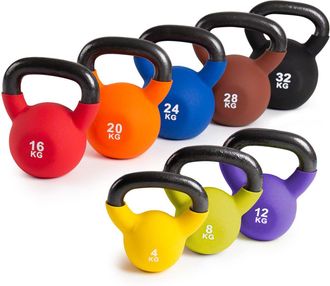 Sport-Tec Kettlebells 4-32 kg, 8er Set
