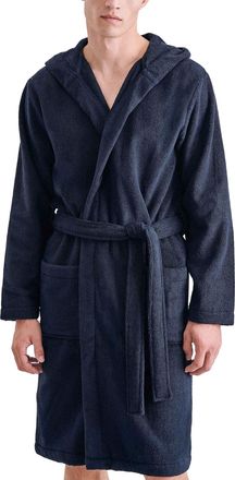 Seidensticker Herren Frottee Bademantel, Navy, XL