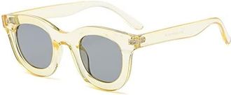 Generic Lunettes de soleil rétro rondes Street Shot, lunettes de vacances en plein air pour hommes et femmes (couleur : G, taille : moyen) 2026, D, Taille uni