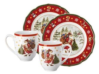 Hutschenreuther Happy Wintertime Red Set 4tlg