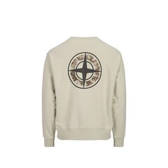 Stone Island Sweat droit col ronds&eacute;rigraphi&eacute; en coton