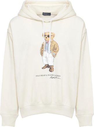 Ralph Lauren Femme, Sweatshirts et sweats &agrave; capuche, Beige, Taille: 36 FR Polo Bear Sweat &agrave; capuche
