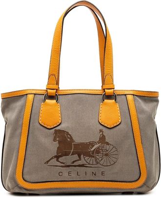 Celine Shopper - Canvas Carriage Tote - Gr. unisize - in Braun - f&uuml;r Damen