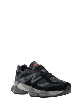 New Balance Unisex 9060 Sneakers Black D Suede; Polyester; Rubber