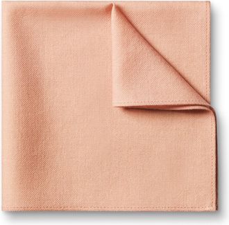 CHARLES TYRWHITT Einstecktuch aus Seide-Wolle-Mix - Hellrosa