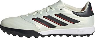adidas Unisex Copa Pure II League Turf Boots, Ivory/Core Black/Solar Red, 39 1/3 EU