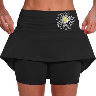 Generic Jupe-short pour femme avec poches - Contr&ocirc;le du ventre - Grande taille - Pantalon de sport athl&eacute;tique - Jupe d&eacute;contract&eacute;e - Robe d&eacute;t&eacute; boh&egrave;me - Vacance