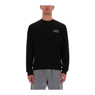 Versace Jeans Couture Logo SweaT-shirt - Homme - Sweatshirts et sweats &agrave; capuche - Noir - Taille: M