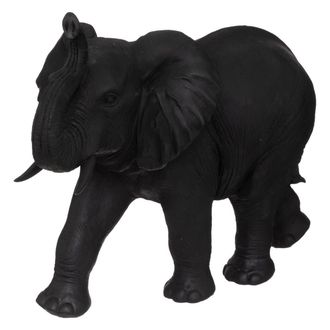 Atmosphera Atmosphera - Figur Elefant - grau - Harz H52 cm - Dunkelgrau