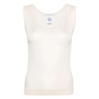 Christophe Lemaire Nahtloser &auml;rmelloser Pullover - - Tops - Damen - Beige - L
