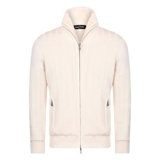Gran Sasso Homme, Pulls, Beige, Taille: 2XL Cardigan 23146/15567