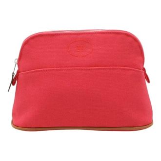 Herm&egrave;s Pochette en toile Pre-owned - Femme - Pre-owned - Rose - Taille: ONE Size