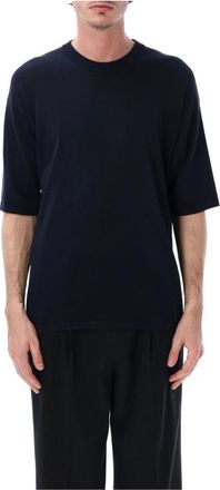 Roberto Collina Homme, Tops, Bleu, Taille: XL Over S/S Tee